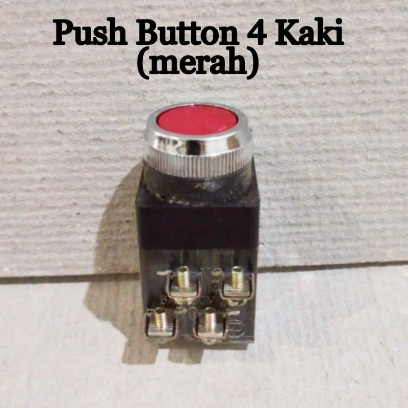 Jual Push Button 4 Kaki (merah) | Shopee Indonesia