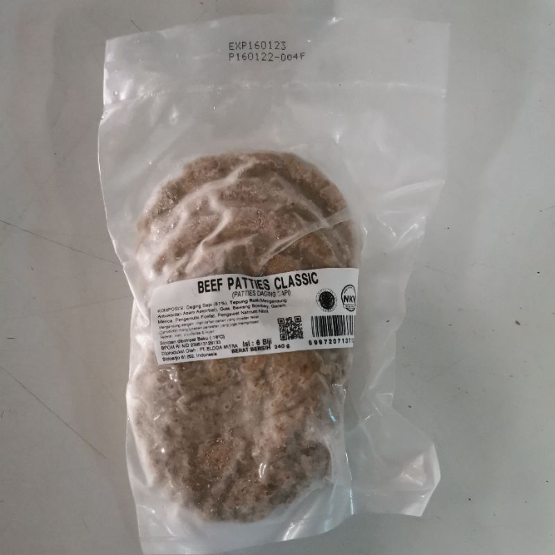 Jual Bernardi Beef Patties 6s 240gr Daging Burger Sapi Classic Premium ...