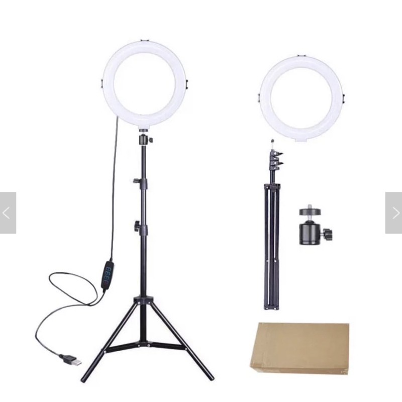Jual KERNEL RL-80B Ring Light 8inch 20cm 10W Dimmable LED with 1.6m ...