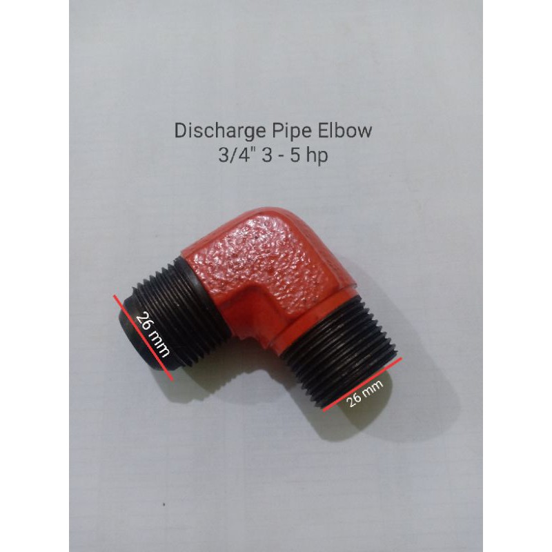 Jual Discharge Pipe Elbow 3/4 inch Kompresor Angin 3 Hp - 5 Hp | Shopee ...