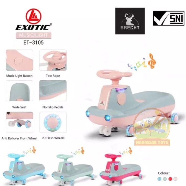 Jual MAINAN ANAK SWING CAR EXOTIC TOYS ET 3105 | Shopee Indonesia