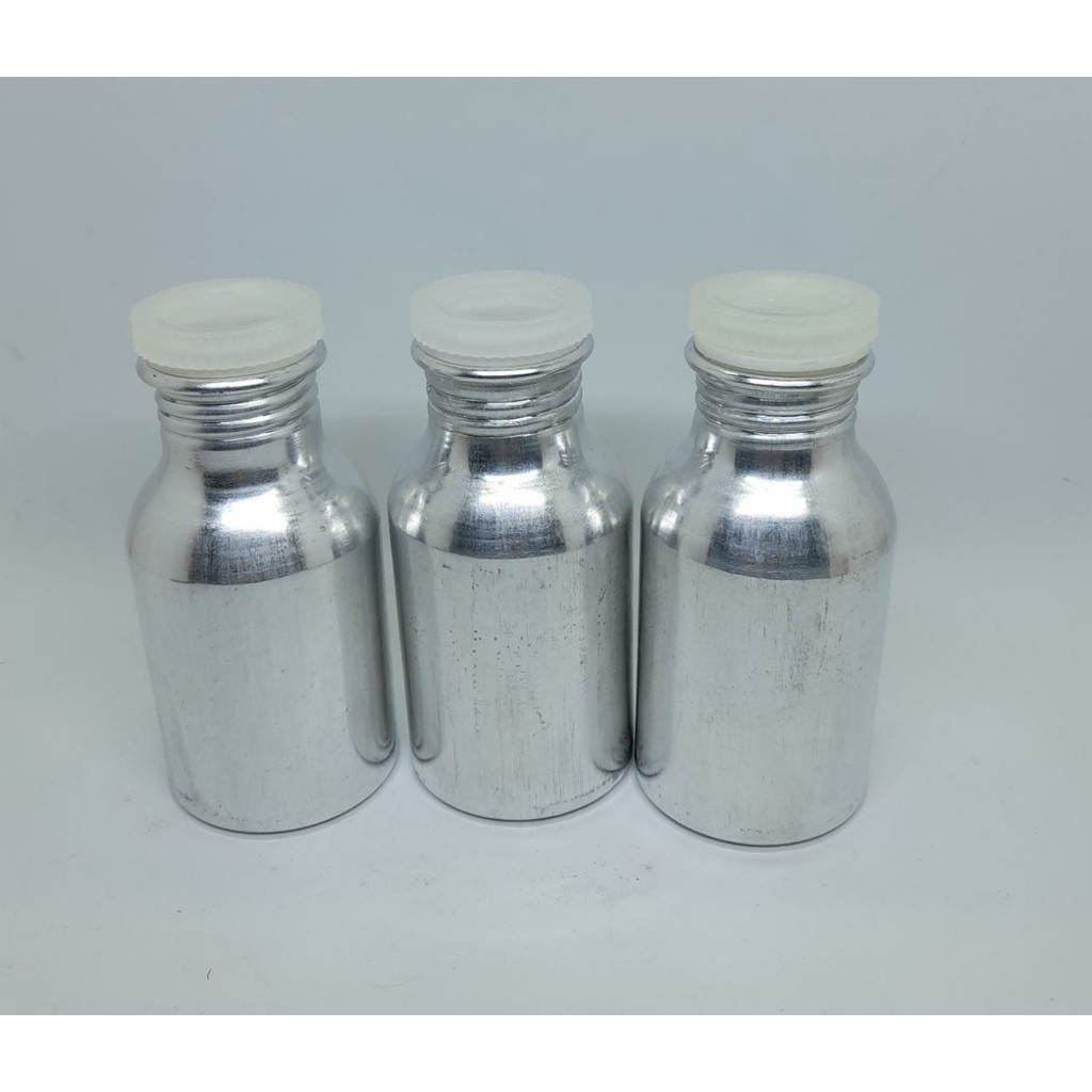 Jual KALENG NEW SILVER 100 ML. ALUMUNIUM 100 ML BUAT BIBIT PARFUM ...
