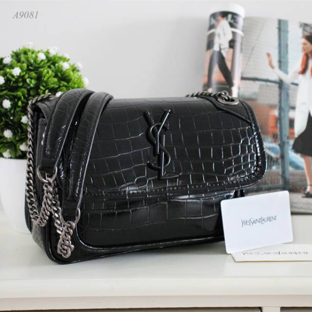 Jual YSL Niki Chain Croco Mini Bag A9081 | Shopee Indonesia
