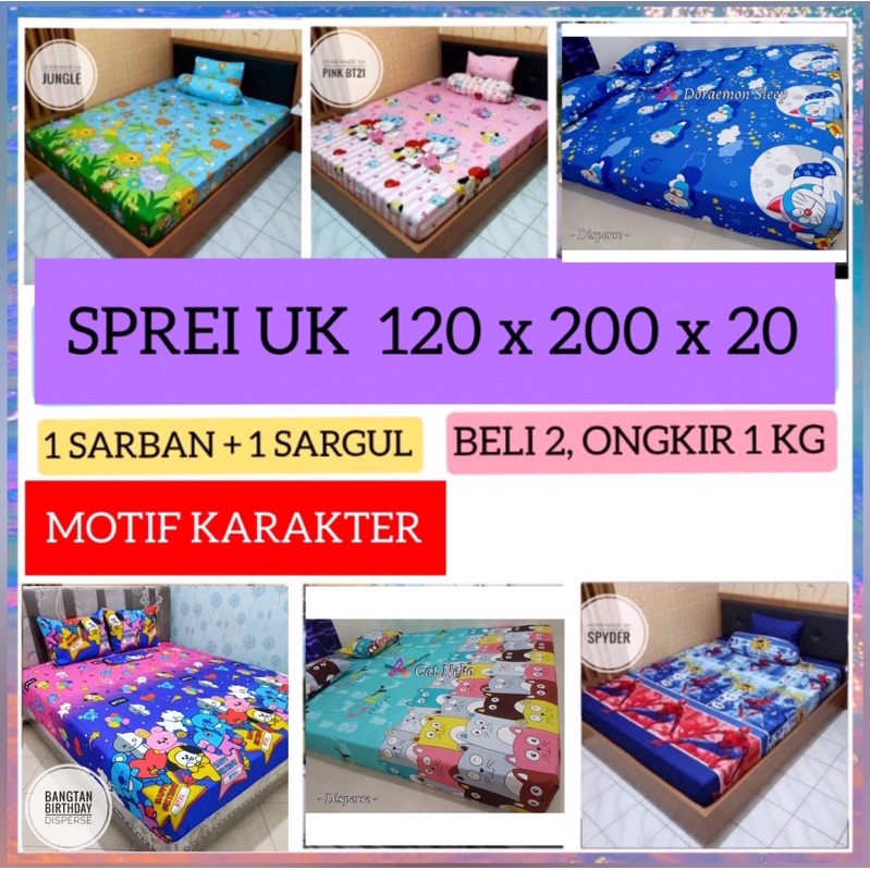 Jual SPREI SEPRAI SEPREI HOMEMADE MOTIF GAMBAR KARAKTER DORAEMON ...