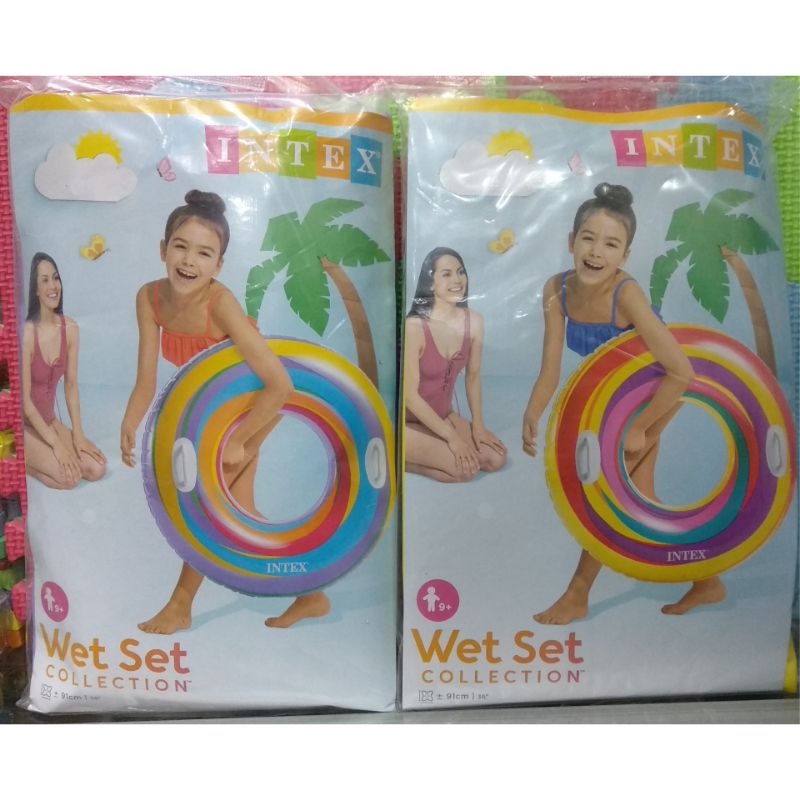 Jual Intex 59256 Shirly Whirly Tube Pelampung Ban Renang max 60kg ...