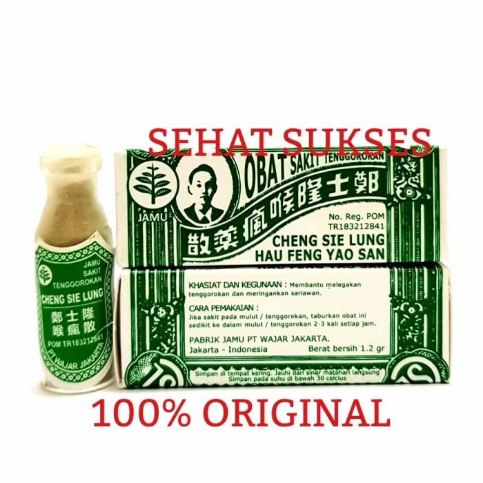 Jual Obat Radang Tenggorokan Obat Sakit Gigi Cheng Sie Lung Hau Fung ...