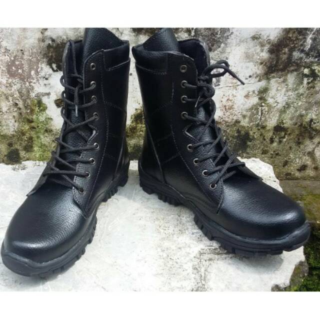Jual Sepatu PDL SAFETY | PDL Kuit Halus | TNI, POLRI, SECURITY | Shopee ...