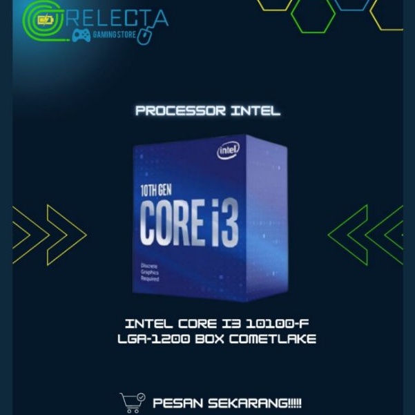 Jual Intel Core i3 10100F LGA 1200 Box Comet Lake | Shopee Indonesia