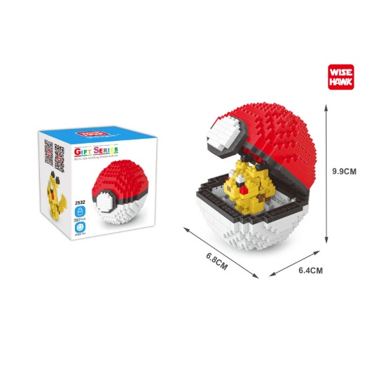 Jual Mini Nano Block Pokemon Pokeball Figure Mainan Wisehawk Balok ...