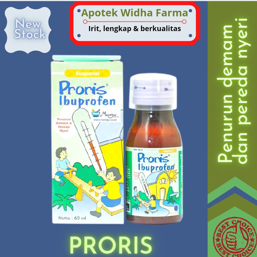 Jual proris sirup 60 ml menurunkan demam pada anak-anak juga nyeri ...