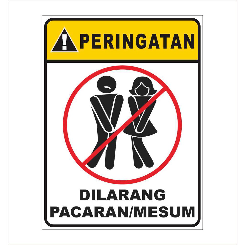 Jual Stiker dilarang pacaran, dilarang mesum | Shopee Indonesia