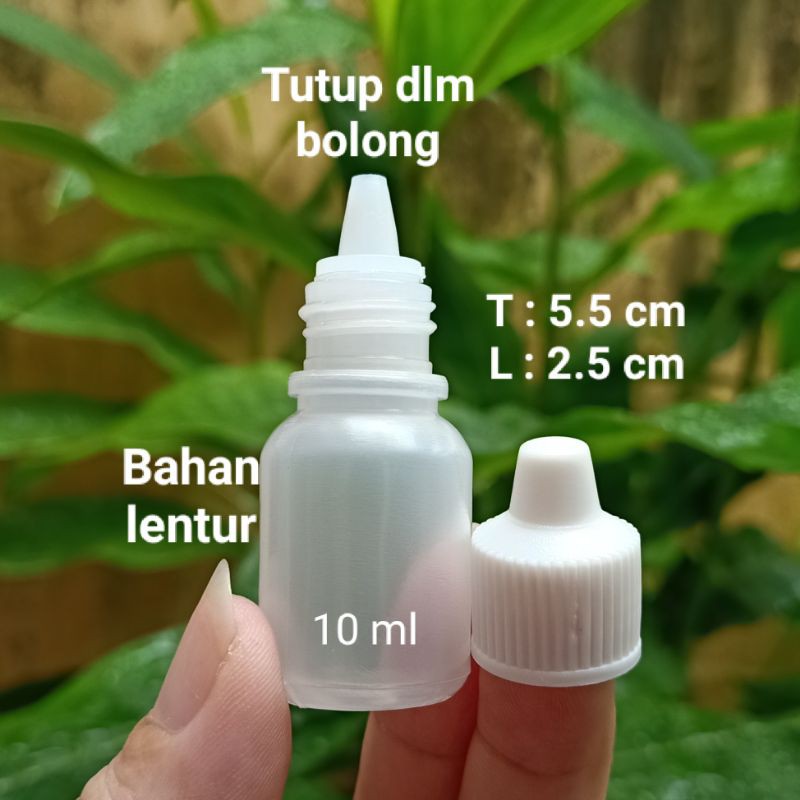 Jual Botol tetes 10 ml transparant tutup dalam bolong | Shopee Indonesia