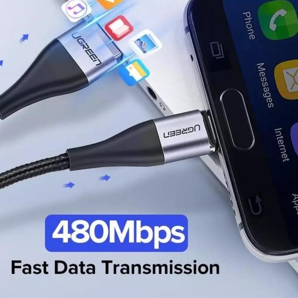 Jual ugreen magnetic cable kabel data magnet fast charging micro usb ...