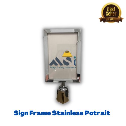 Jual Sign frame A4 Potrait signage poster papan tiang antrian | Shopee ...