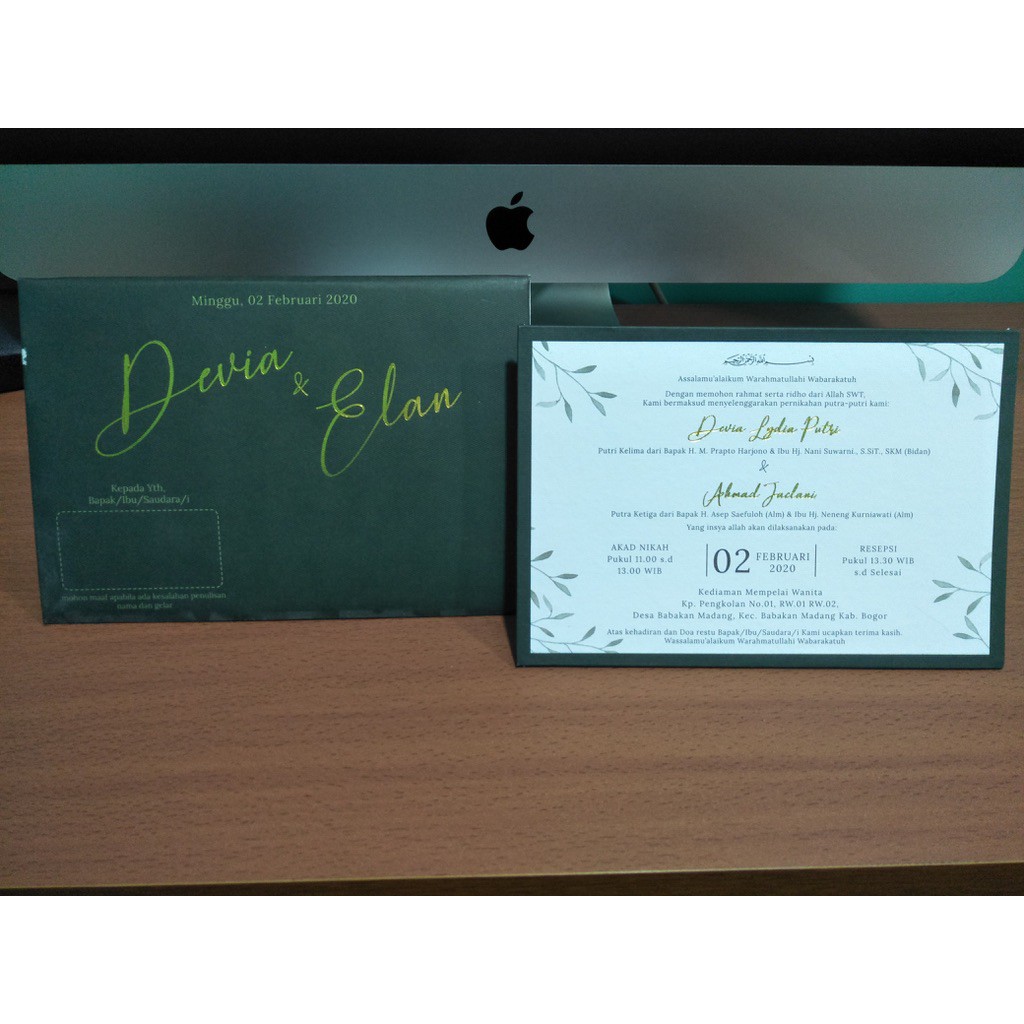 Jual Undangan Pernikahan Hard Cover Landscape | Shopee Indonesia