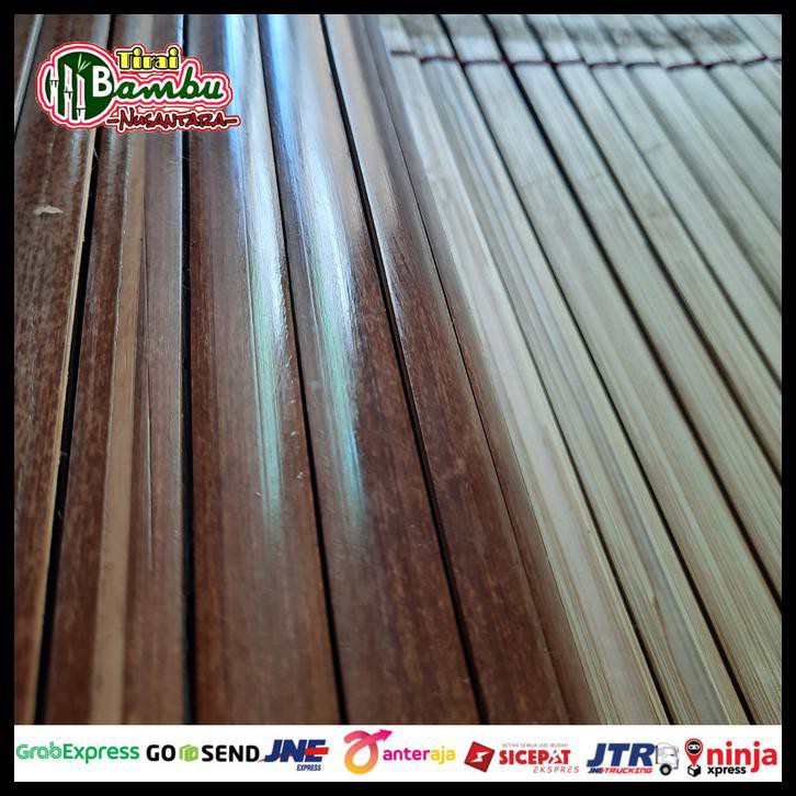 Jual Tirai Bambu Kulit/Krey Bambu Size L-2,5M X T-2,5M Sudah Di Vernis | Shopee Indonesia