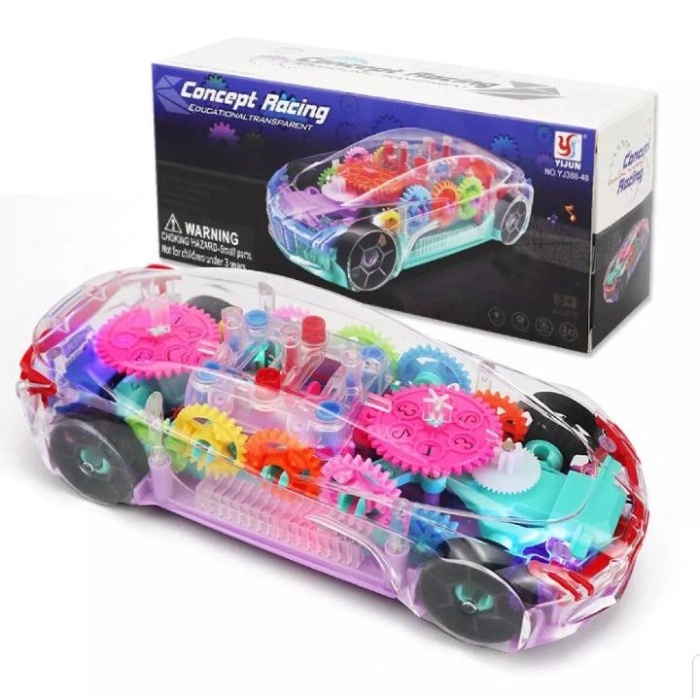 Jual Mainan Mobil Balap Masa Depan Sedan Transparan Concept Racing Car ...