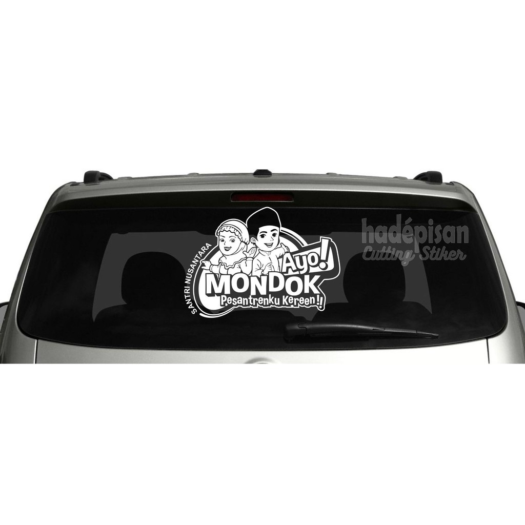 Jual STIKER MOBIL CUTTING STICKER KACA MOBIL - AYO MONDOK PESANTREN ...