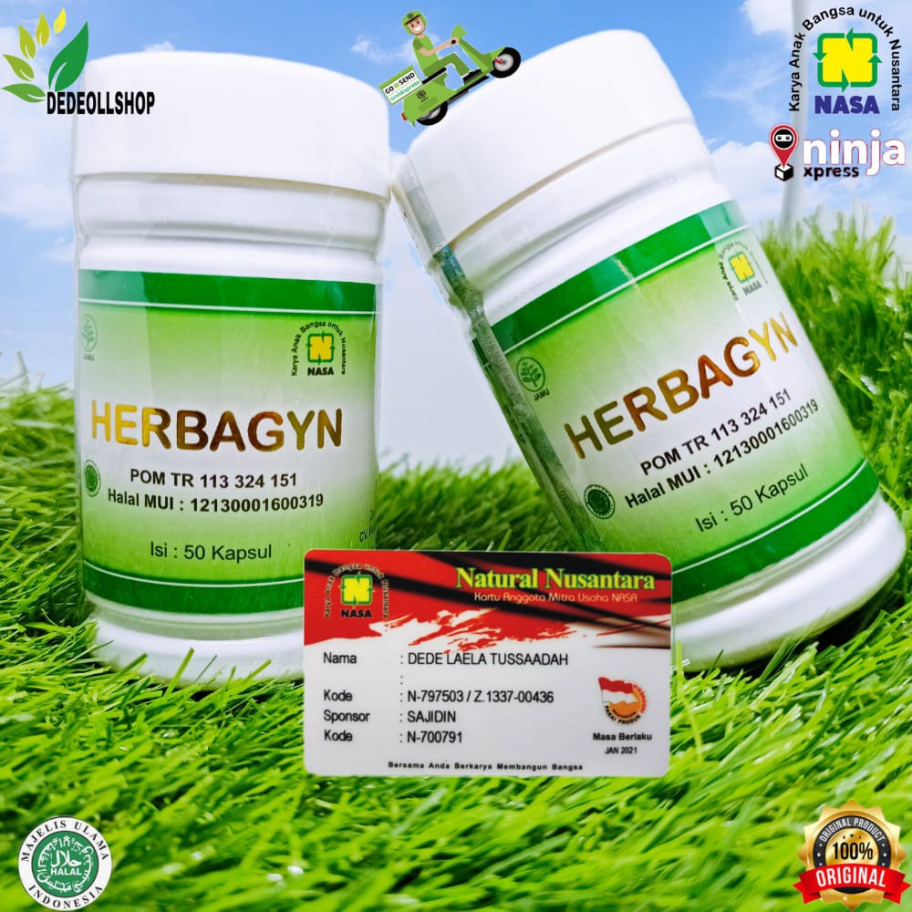 Jual Herbagyn Natural Herbal Alami NASA Obat Kolesterol Asli Original ...