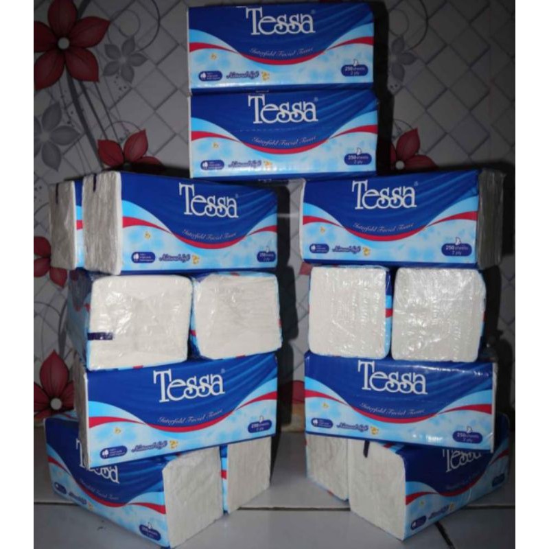 Jual Tissue Tessa Facial 250lembar 2Ply Natural Soft Tisu Wajah ...