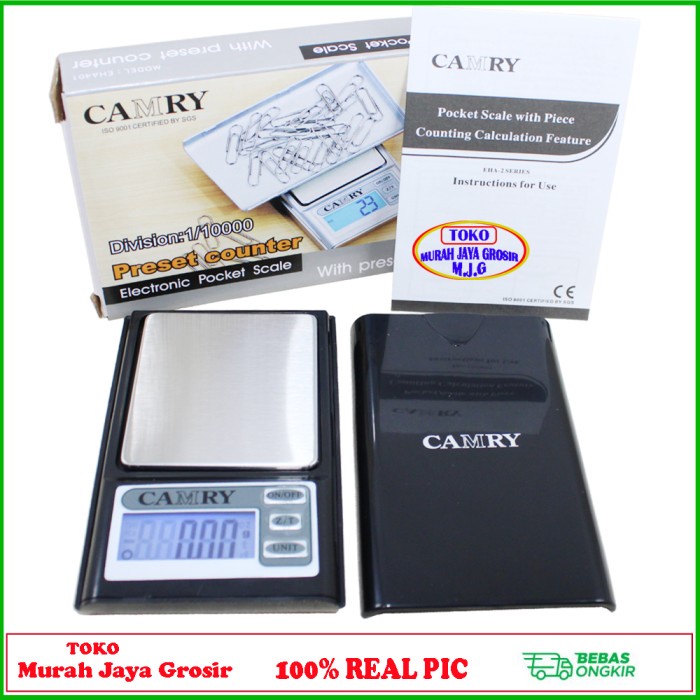 Jual Camry Pocket Scale 100-0.01 Gram Timbangan Emas Timbangan digital ...