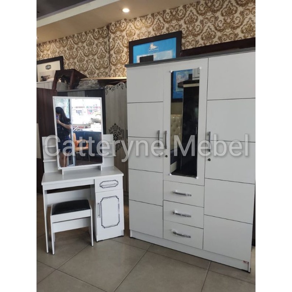 Jual Meja rias & Lemari 3 pintu | Shopee Indonesia