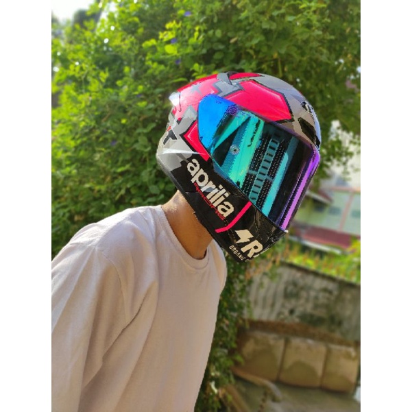 Jual VISOR IRIDIUM BLUE KYT TT COURSE ORIGINAL | Shopee Indonesia