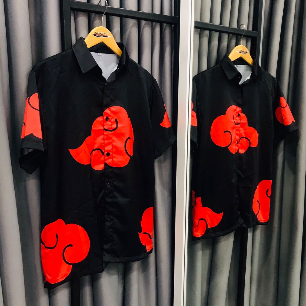 Jual Kemeja Akatsuki Basic Cosplay Formal Anime Manga Naruto Premium ...