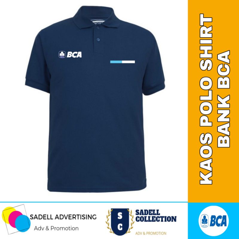 Jual Kaos Bank BCA Kaos Polo Bank BCA Navy Lengan Pendek Pria | Shopee ...