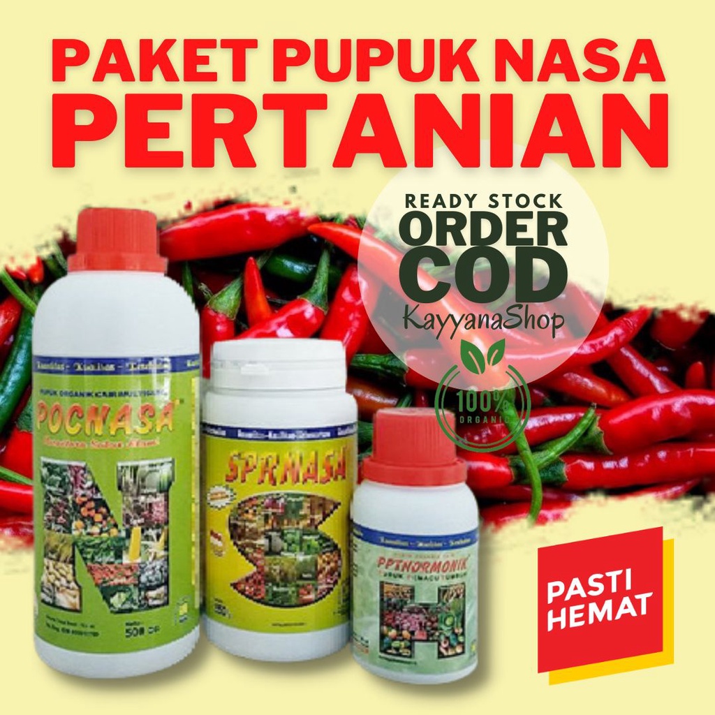 Jual Paket Pupuk Organik NASA POC NASA HORMONIK SUPERNASA / Paket Pupuk Organik / Paket Pupuk ...