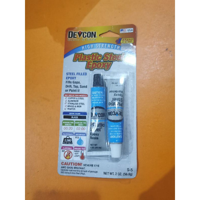 Jual Lem Devcon Plastik Steel Epoxy - Lem Besi Plastik | Shopee Indonesia