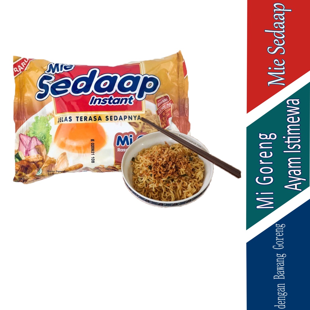 Jual Mie Sedaap - Mi Goreng Rasa Mi Ayam Istimewa - 92g | Shopee Indonesia