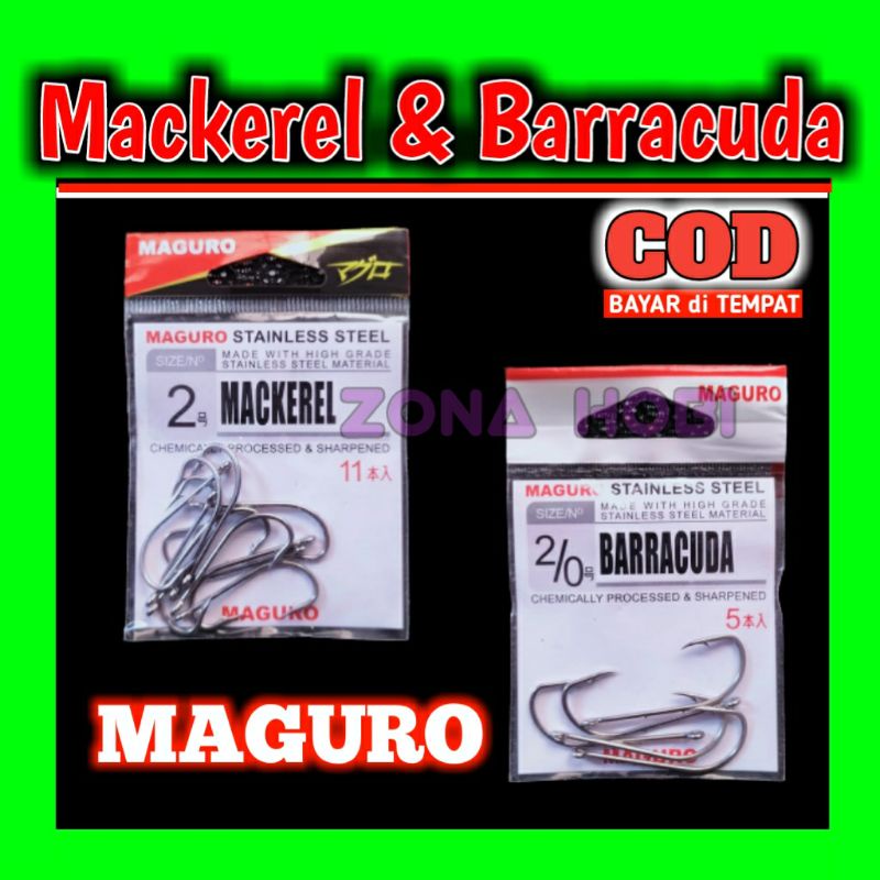 Jual Mata pancing kail Maguro Mackerel Barracuda kail laut bahan ...