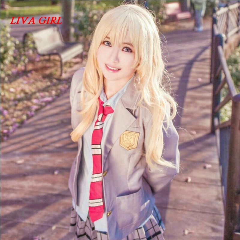 Jual PREORDER Your Lie in April Miyazono Kaori Arima Kousei Cosplay ...