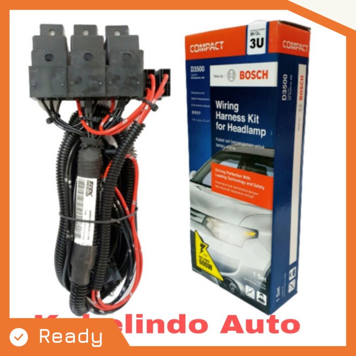 Jual KABEL RELAY SET BOSCH LAMPU DEPAN HEADLAMP H4 MOBIL 3 RELAY ORIGINAL | Shopee Indonesia