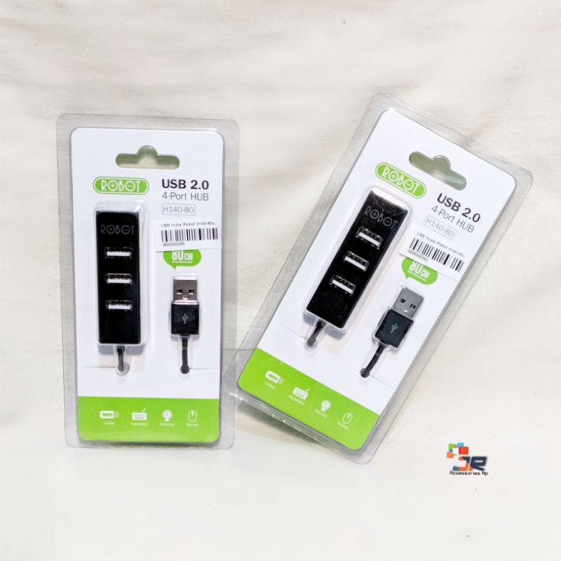 Jual USB HUB ROBOT H140-80 USB 2.0 4 PORT HUB | Shopee Indonesia