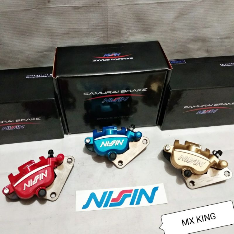 Jual Kaliper Depan MX King Nissin Samurai 2 Piston | Shopee Indonesia