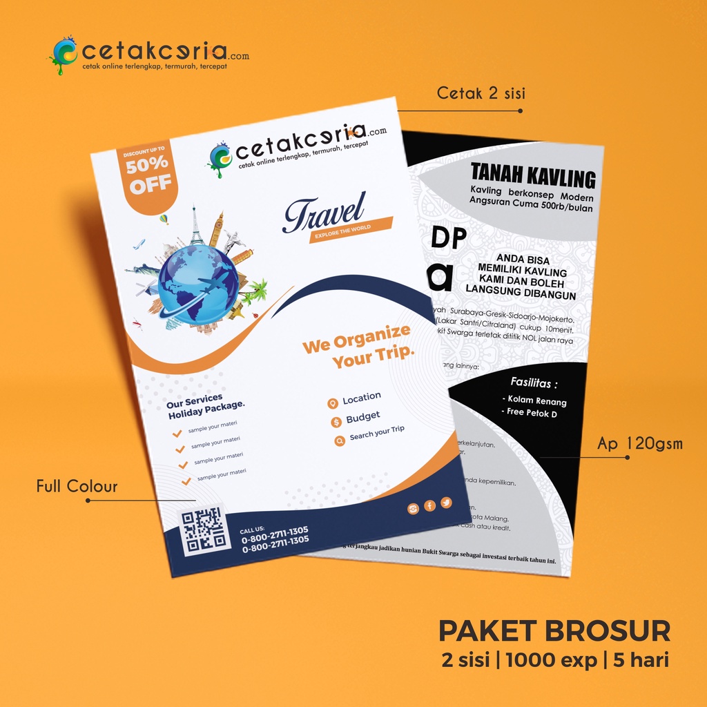 Jual Paket Brosur/Flyer 1000 lembar 2sisi | Shopee Indonesia