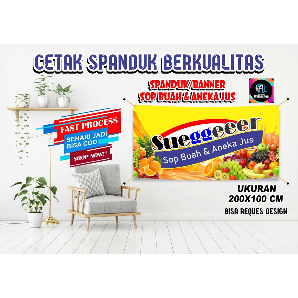 Jual Spanduk, Banner Sop Buah & Aneka Jus | Shopee Indonesia
