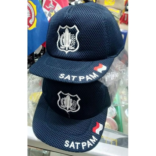 Jual Topi Satpam/Topi Satpam biru navy | Shopee Indonesia