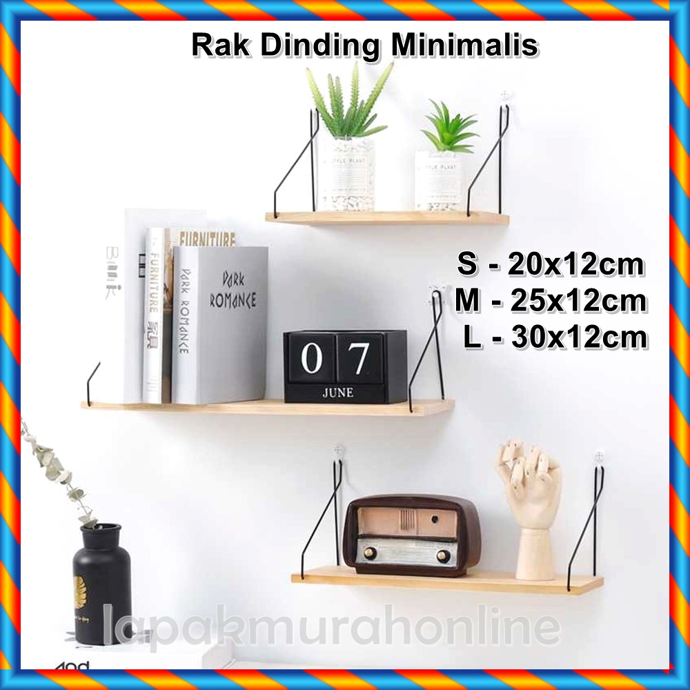 Jual RAK DINDING TEMPEL / RAK DINDING MINIMALIS / RAK GANTUNG KAYU ...