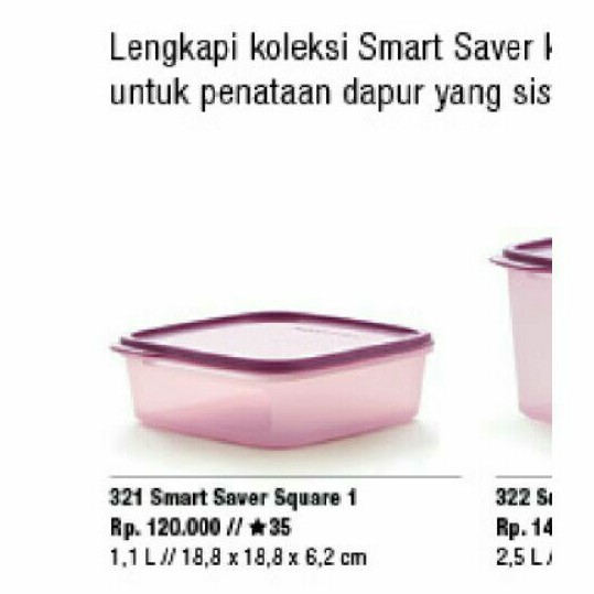 Jual smart saver square 1 uk 1,1liter | Shopee Indonesia