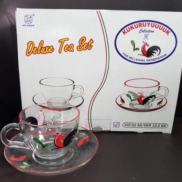 Jual satu set cangkir ayam jago isi 12pcs kukuruyuk | Shopee Indonesia
