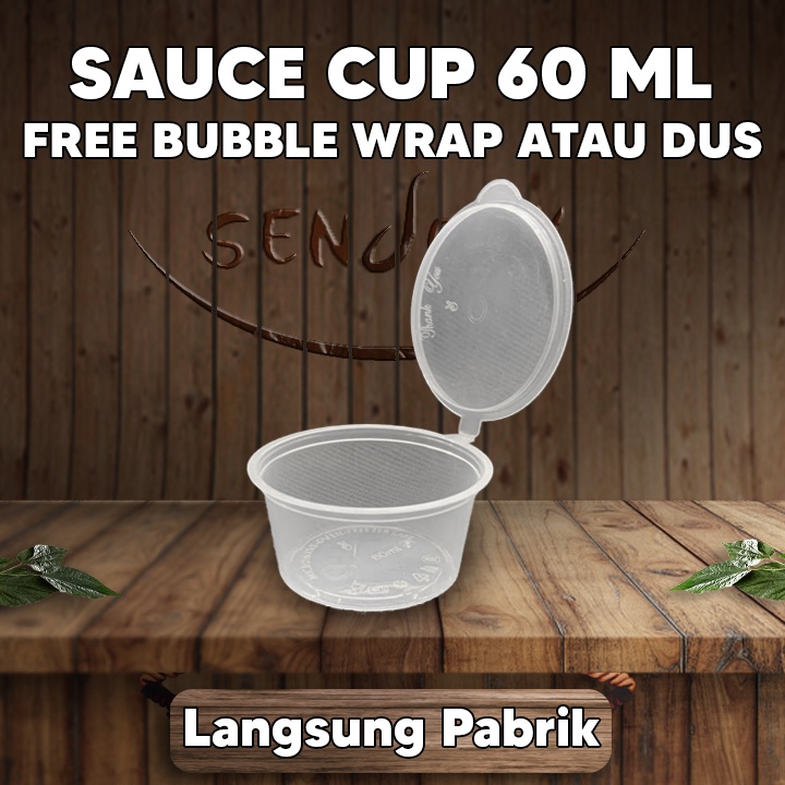 Jual Sauce Cup / Tempat Saos 60 ml Sambal Plastik / Wadah Saos 60 ml ...