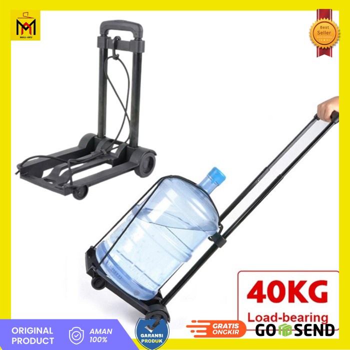 Jual Troli Mini Galon Koper Lipat Trolley Belanja Portable 32x23CM 40KG ...