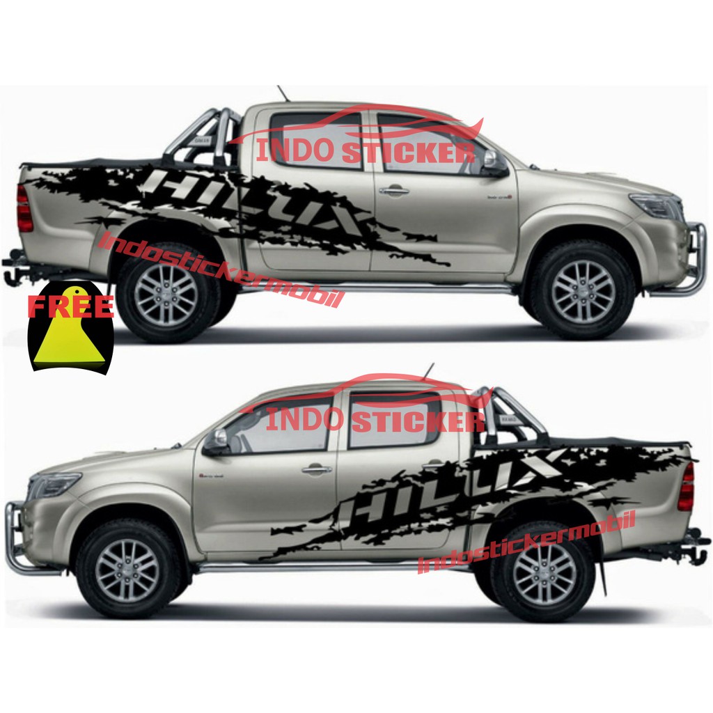 Jual PROMO TERBARU STICKER MOBIL HILUX STIKER BODY LUMPUR MOBIL TOYOTA ...