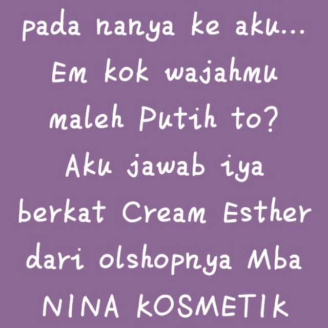 Jual Cream esther original | Shopee Indonesia