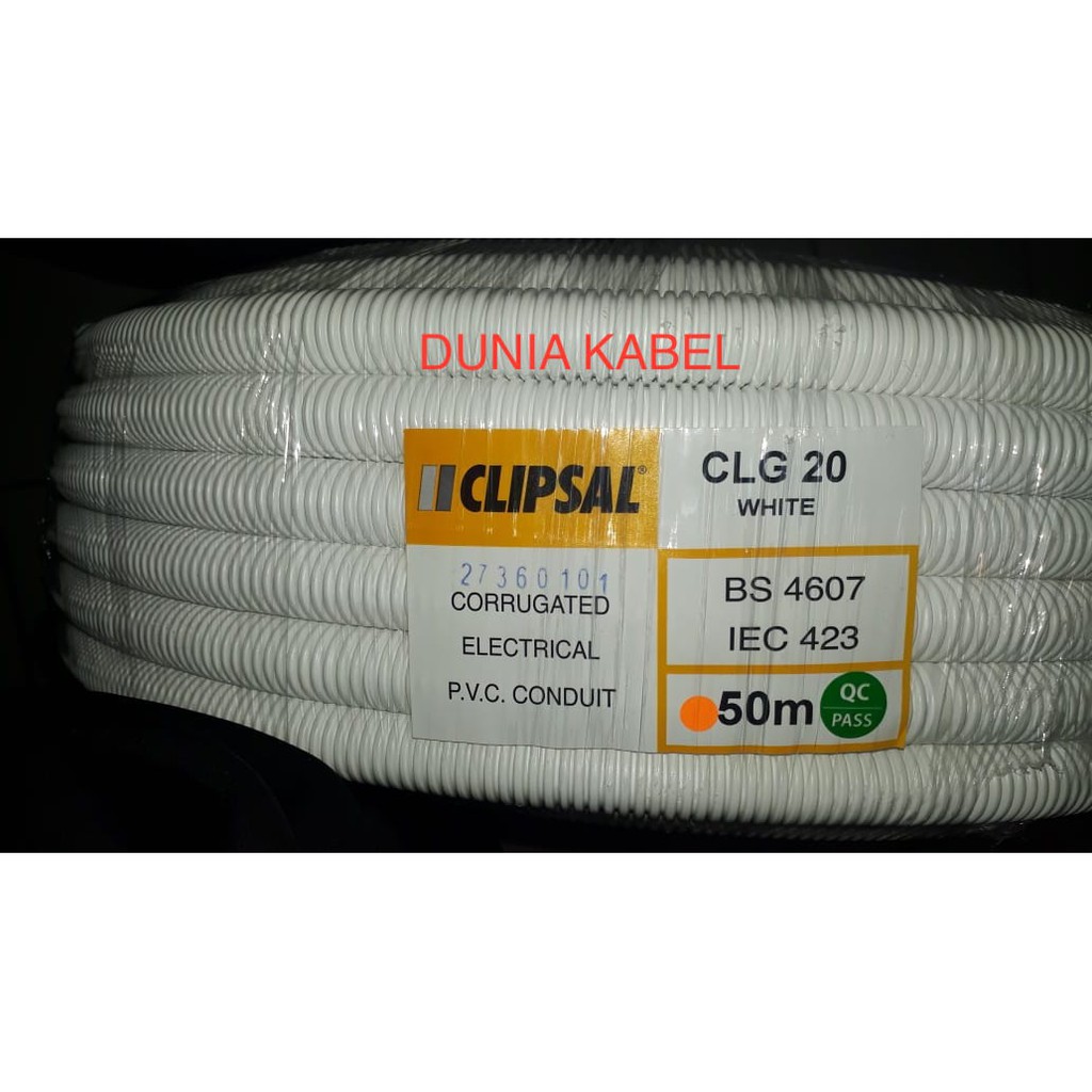 Jual Flexible Clipsal / Flexible Conduit Clipsal 20mm @50 meter ...