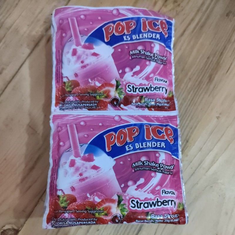 Jual Pop Ice Strawberry 10pcs | Shopee Indonesia