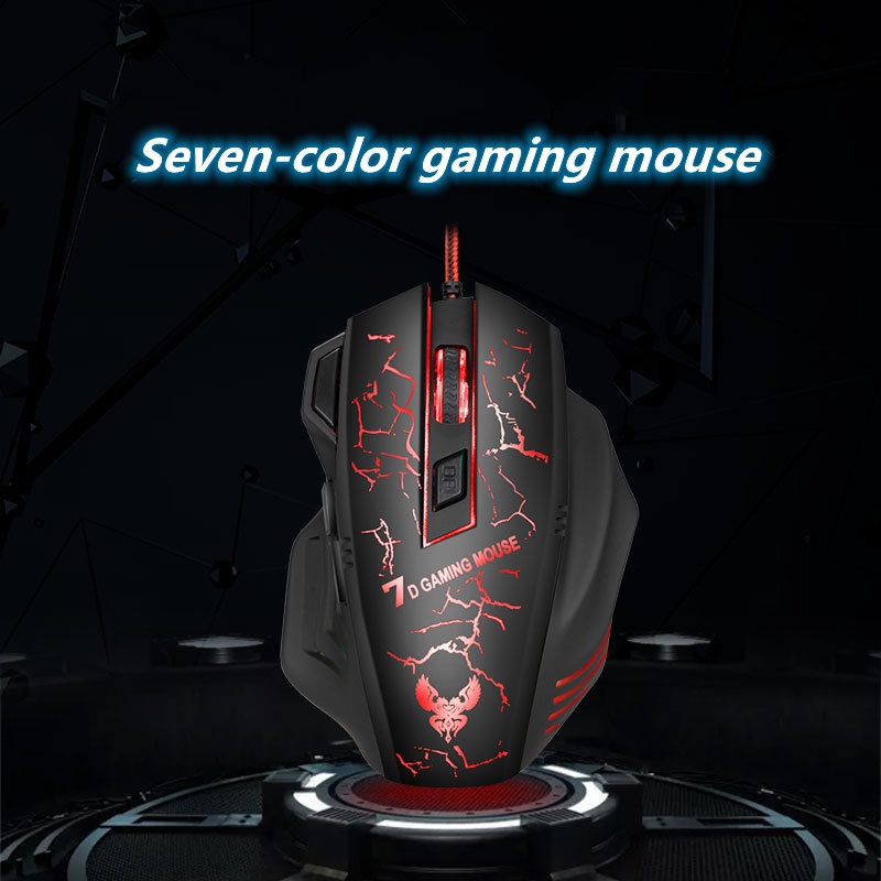 Jual COD⭐X7 optical gaming mouse 4800dpi ergonomis Pro dengan kabel USB ...